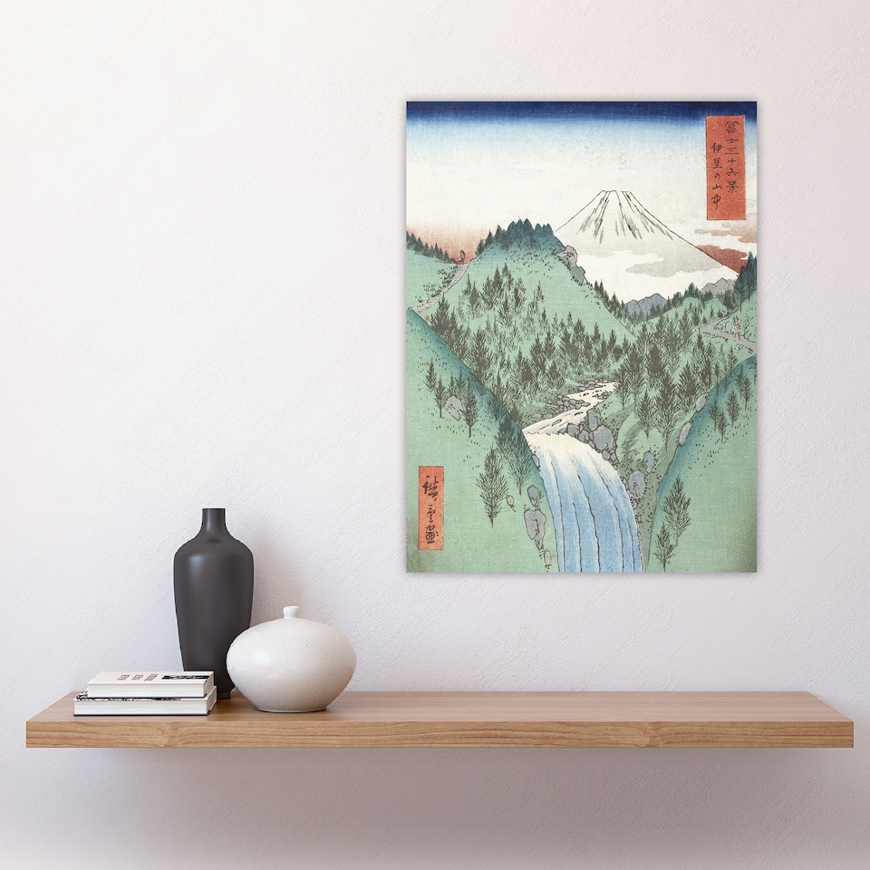 The Mountains Of Izu Province Japanese Wall Art Print Hiroshige 18x24 ...