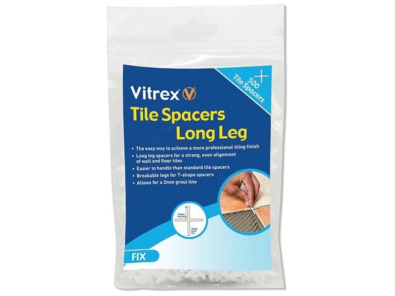 Vitrex Long Leg Spacer 3Mm Pack Of 500 - Tesco Groceries