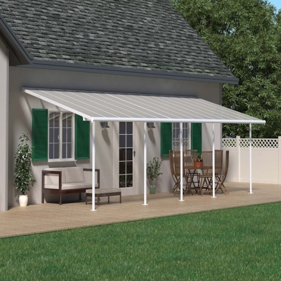 Patio Cover Sierra 3 x 8.51 Clear - Polycarbonate - L860 x W299 x H305 ...