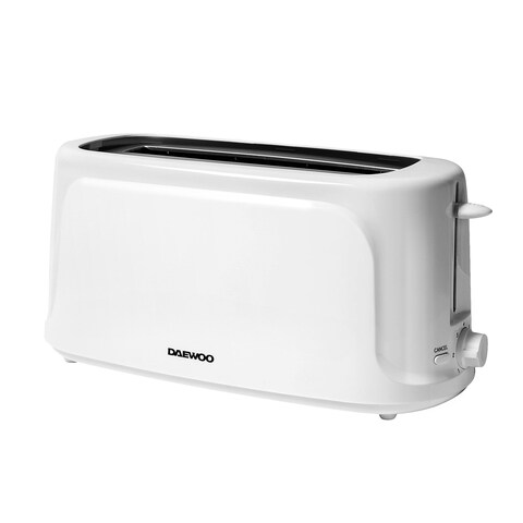 Daewoo White Essentials 4 Slice Long-Slot Toaster | White - Tesco Groceries