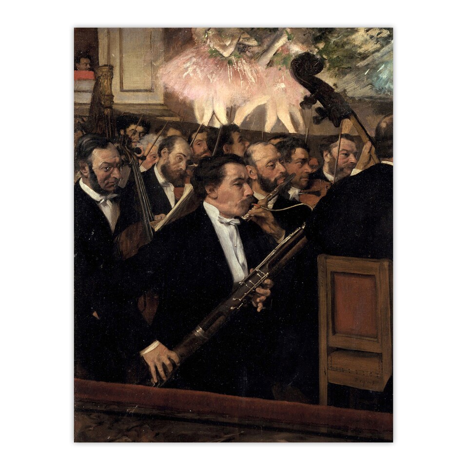 The Orchestra at the Opera Edgar Degas Vintage Huge Wall Art Print ...