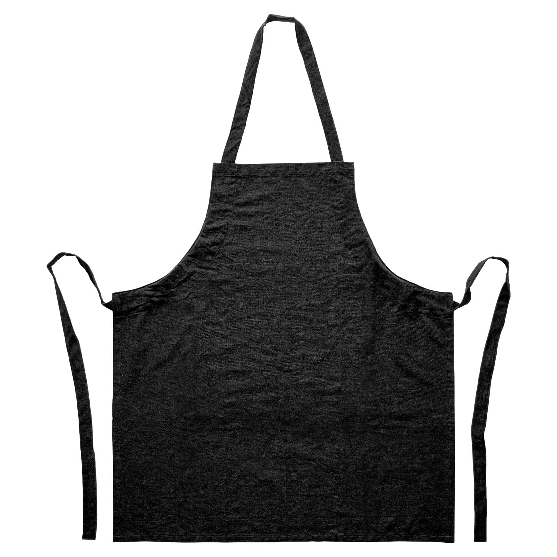 Nicola Spring Cotton Kitchen Bib Apron - One Size - Black - Tesco Groceries