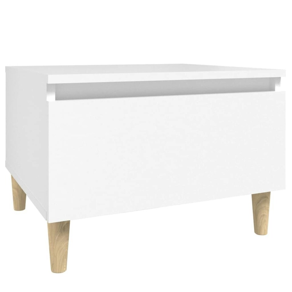 Side Table White 50x46x35 cm Engineered Wood - Tesco Groceries