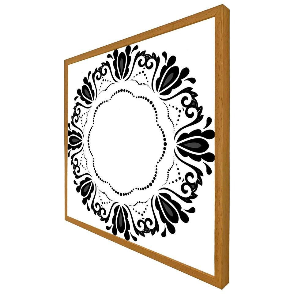 Decorative floral element (Picture Frame) Brown | Oak | M - Tesco Groceries