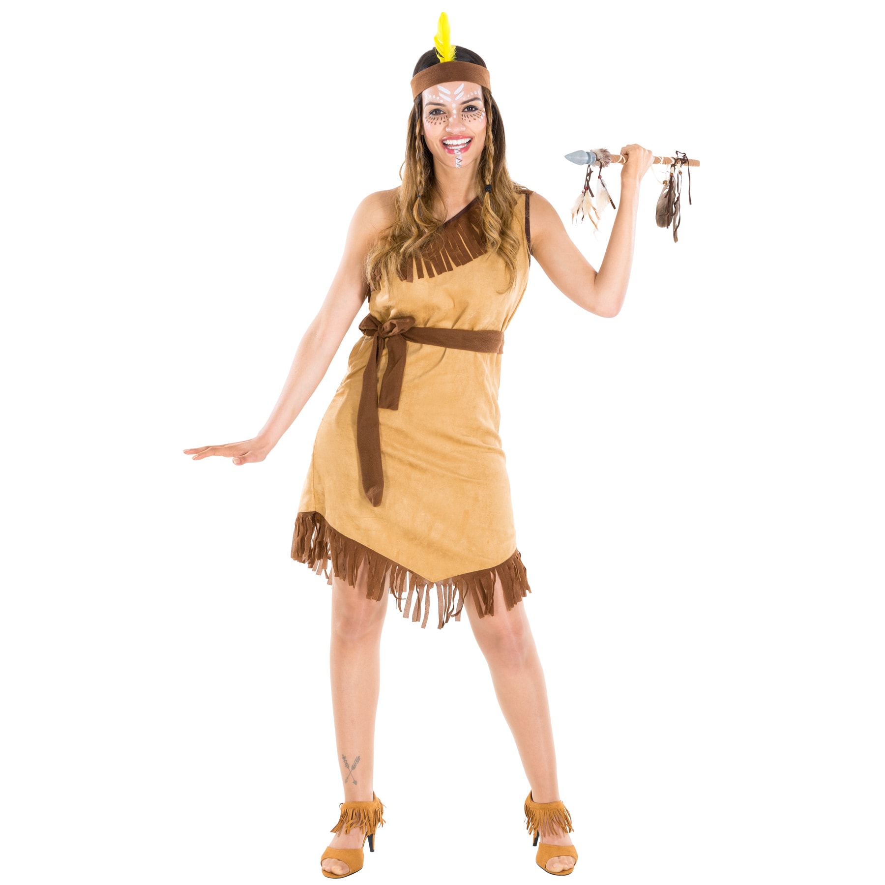 Womens Native American Hope Costume | Brown | brown | L | 1 - Tesco ...