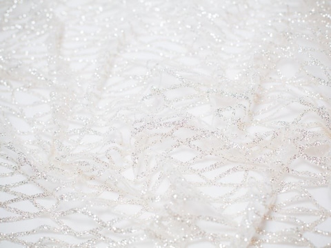 Minerva Core Range Cream Sparta Metallic Lace Fabric for Bridal ...