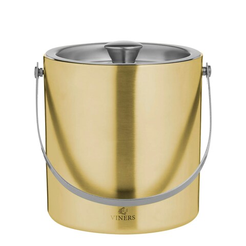 Viners Barware Double Wall Steel Gold Ice Bucket 1.5L - Tesco Groceries
