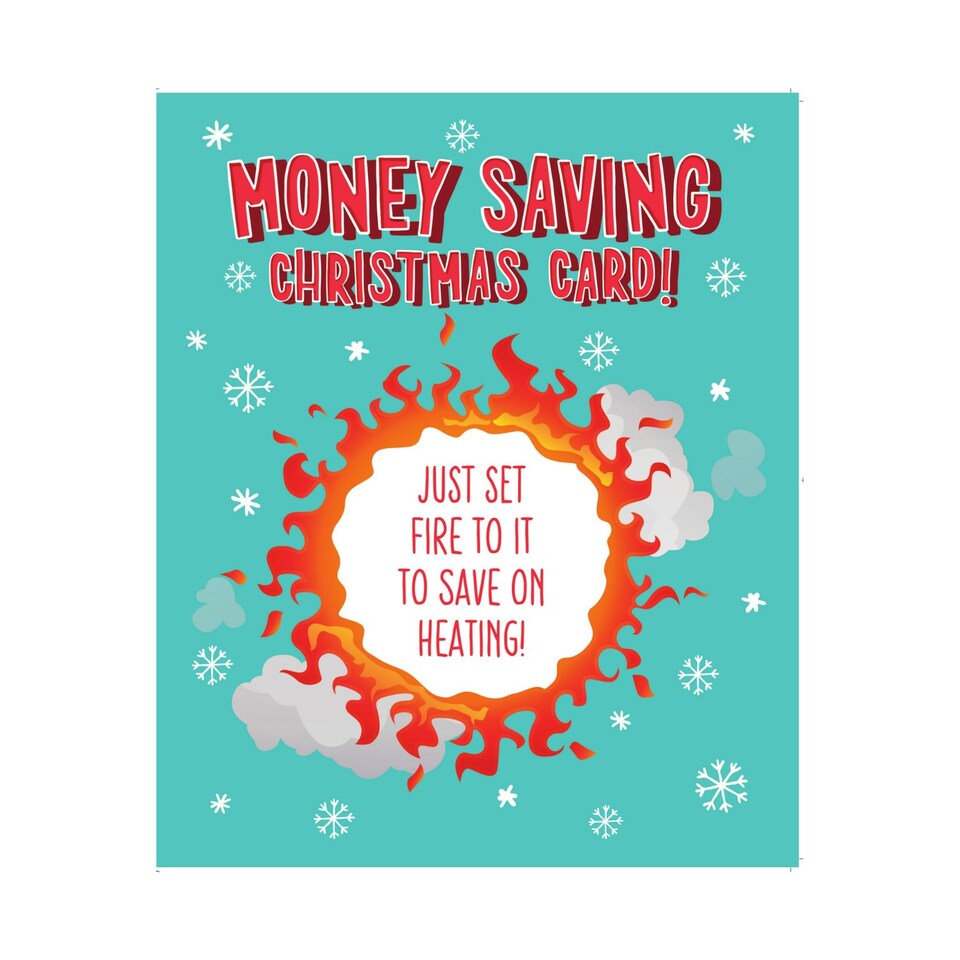Face Ache Humorous Christmas Card, Money saving Christmas Card!, 18.4 x ...