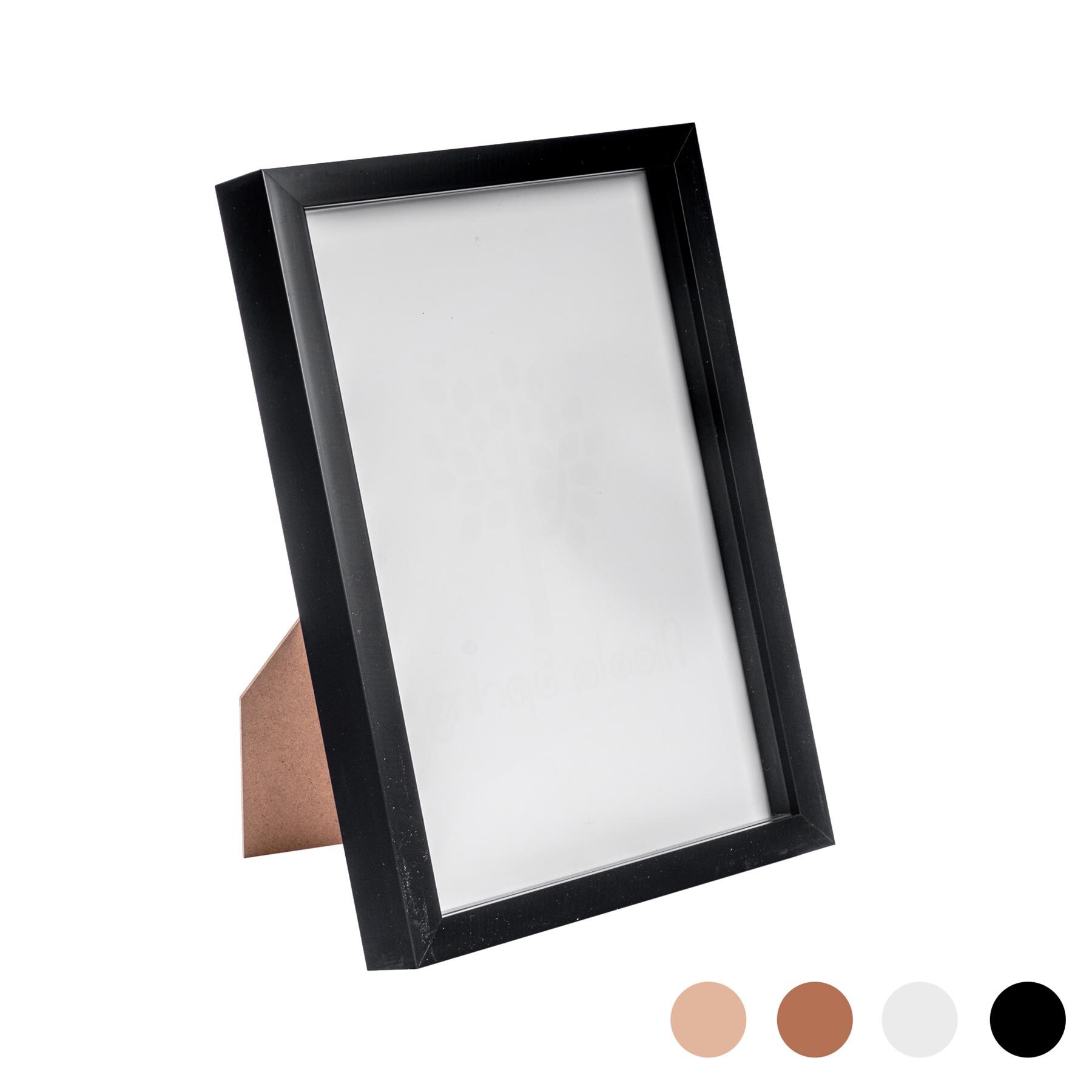 Nicola Spring 3D Box Photo Frame - A4 (8 x 12") - Black - Tesco Groceries