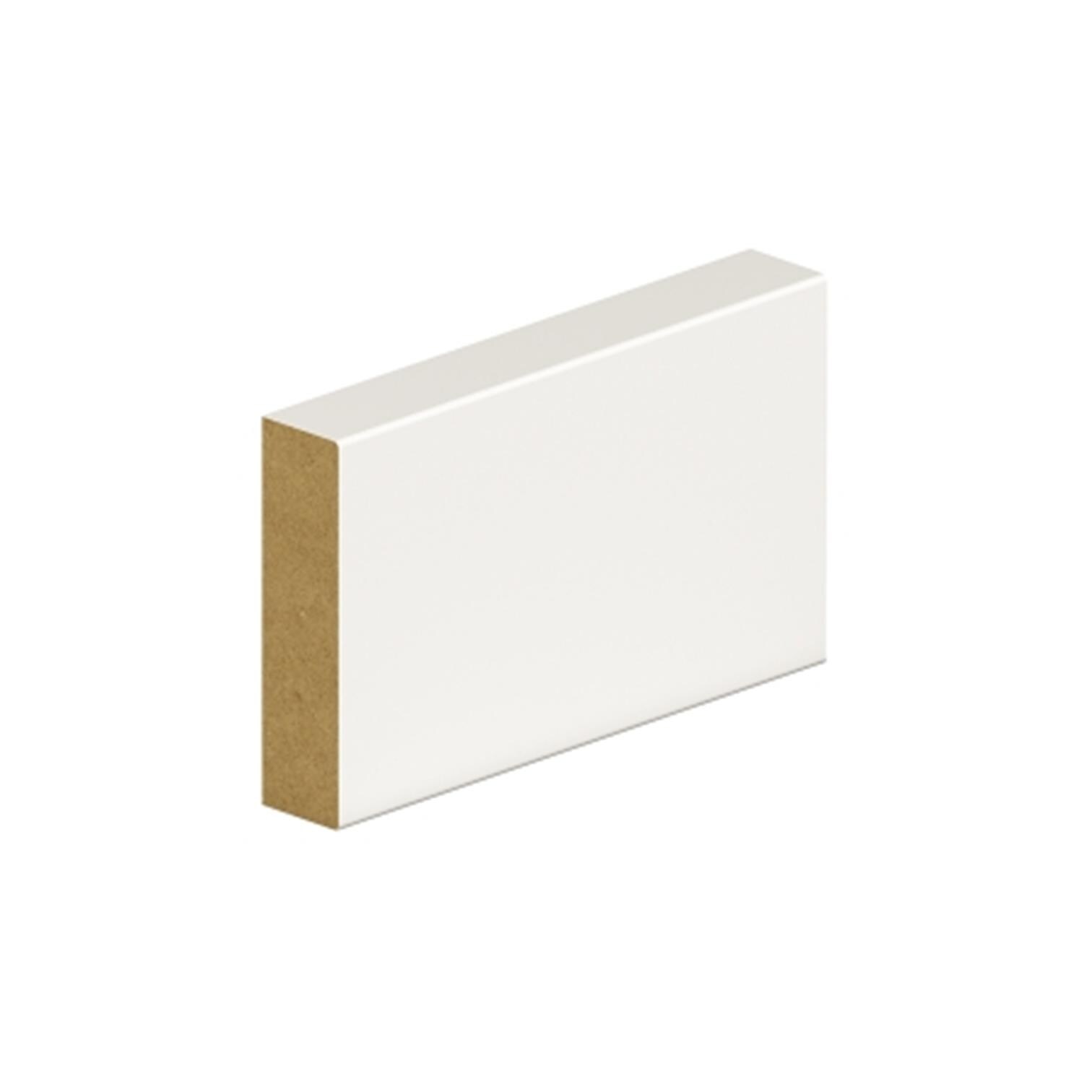 PACK OF 5 (Total 5 Units) - 18mm Thick Primed MDF Square Edge Skirting ...