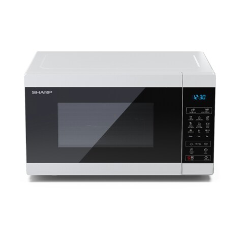 Sharp 28L 900W Microwave with 1100W Grill - White - Tesco Groceries
