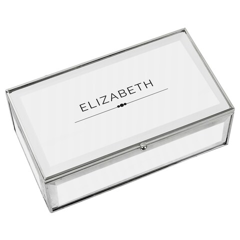 Personalised Classic Mirrored Jewellery Box - Tesco Groceries