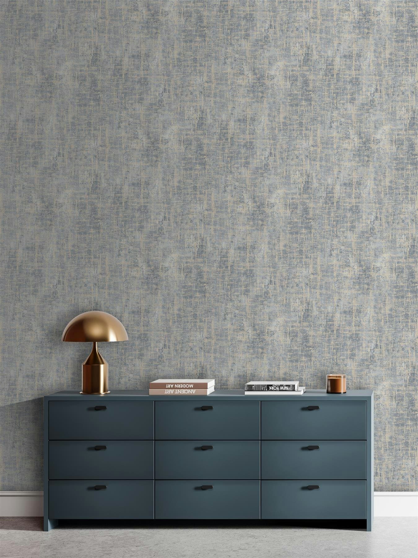 Etta Texture Blue Wallpaper Blue | Blue - Tesco Groceries