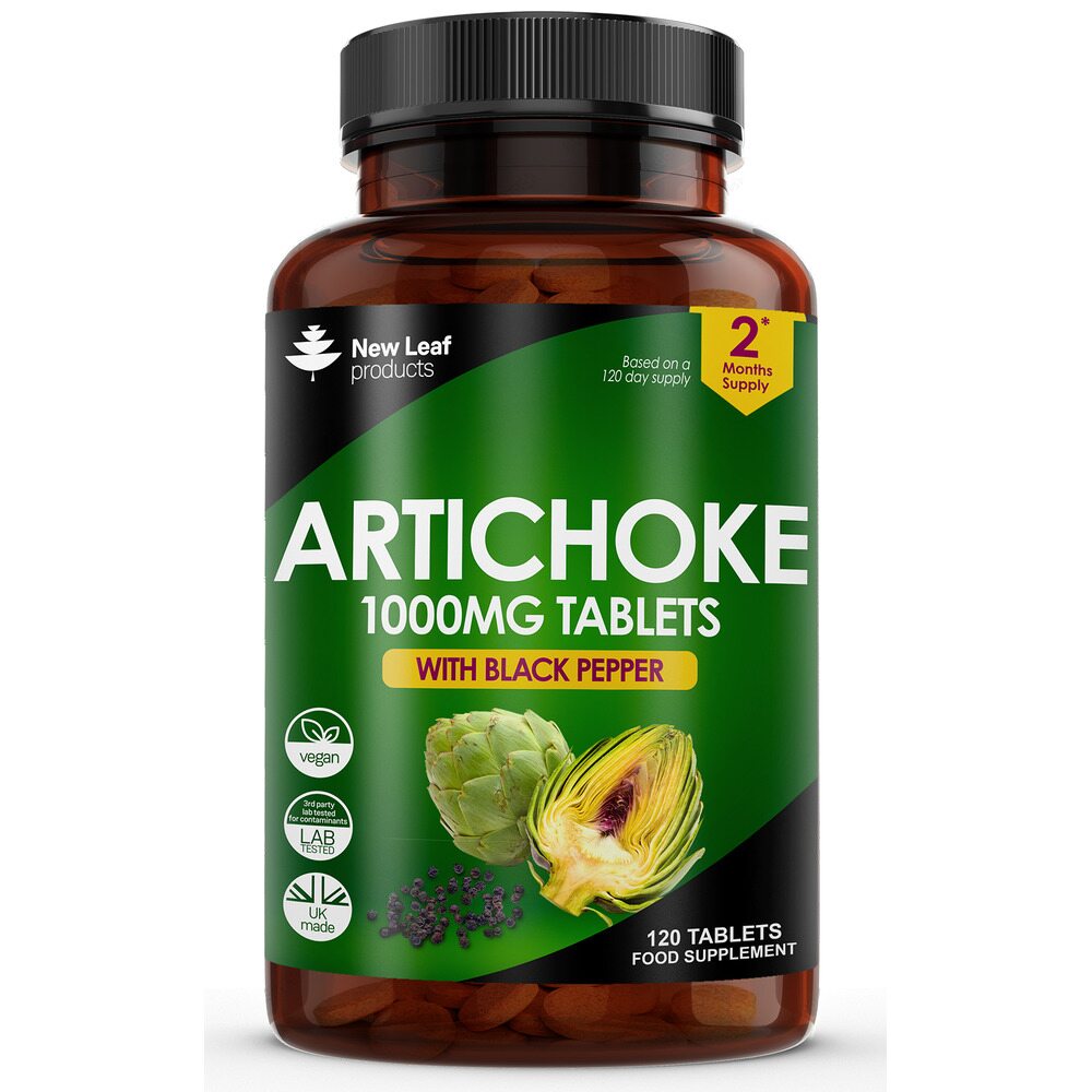Artichoke Extract 1000mg Tablets With Black Pepper - Tesco Groceries