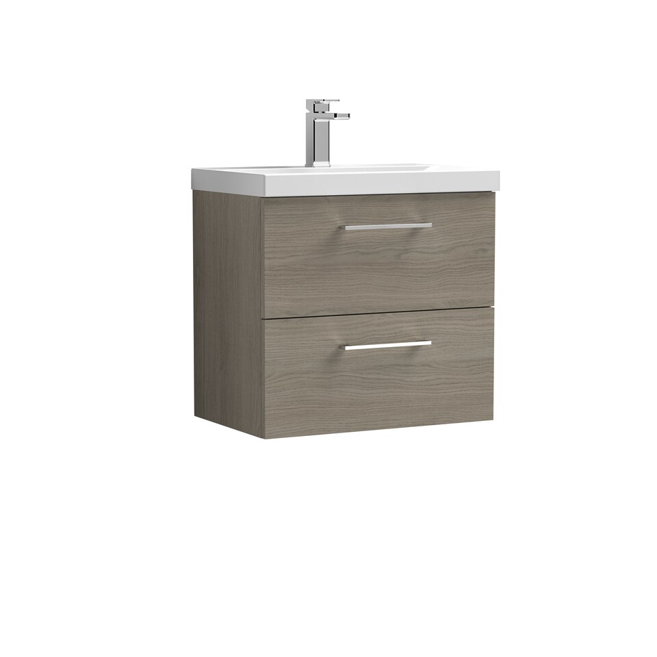 Balterley Level Modern Bathroom Wall Hung 2 Soft Close Drawer Vanity ...