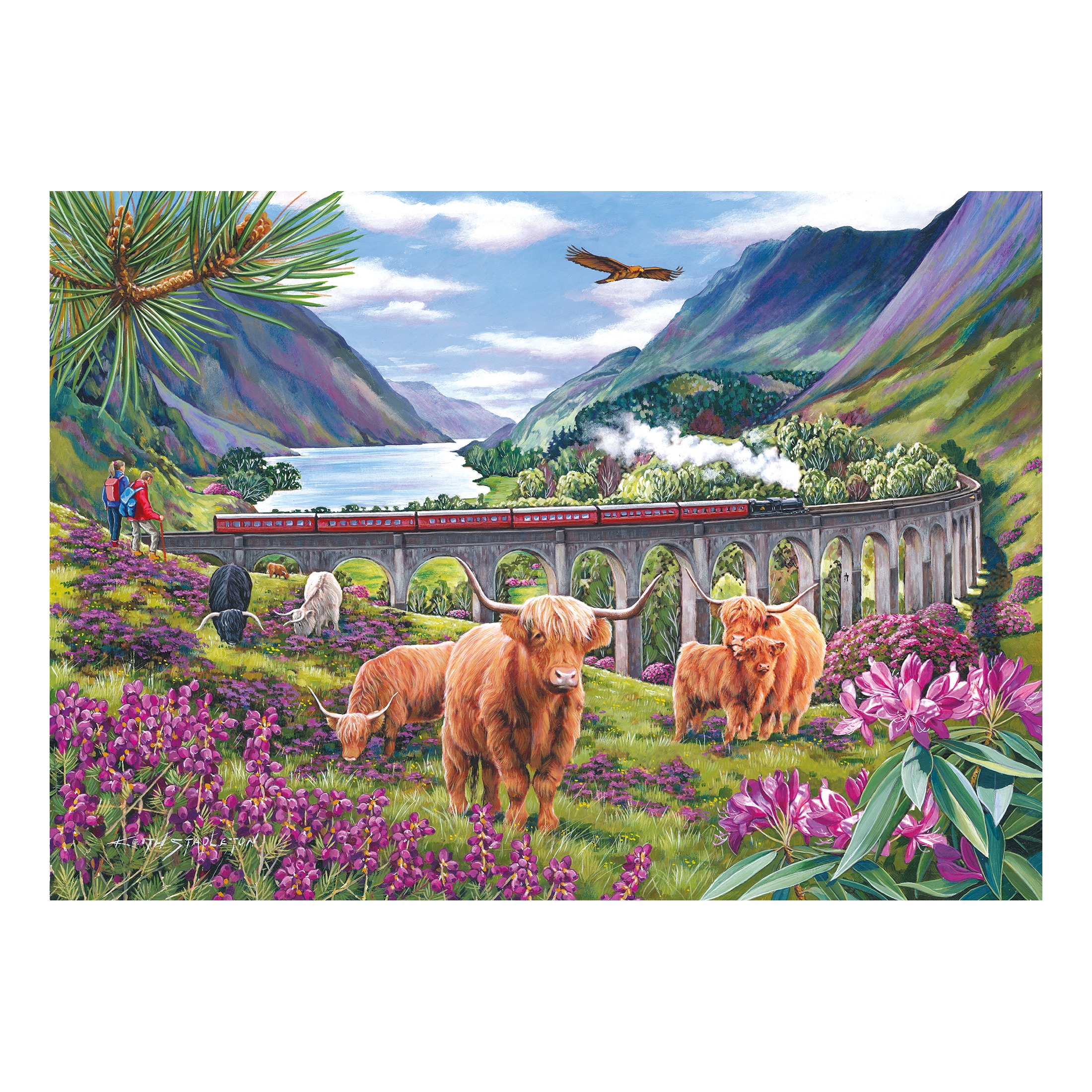 Glenfinnan Ladies Mini Jigsaw Puzzle Tube - 150 Piece - Tesco Groceries