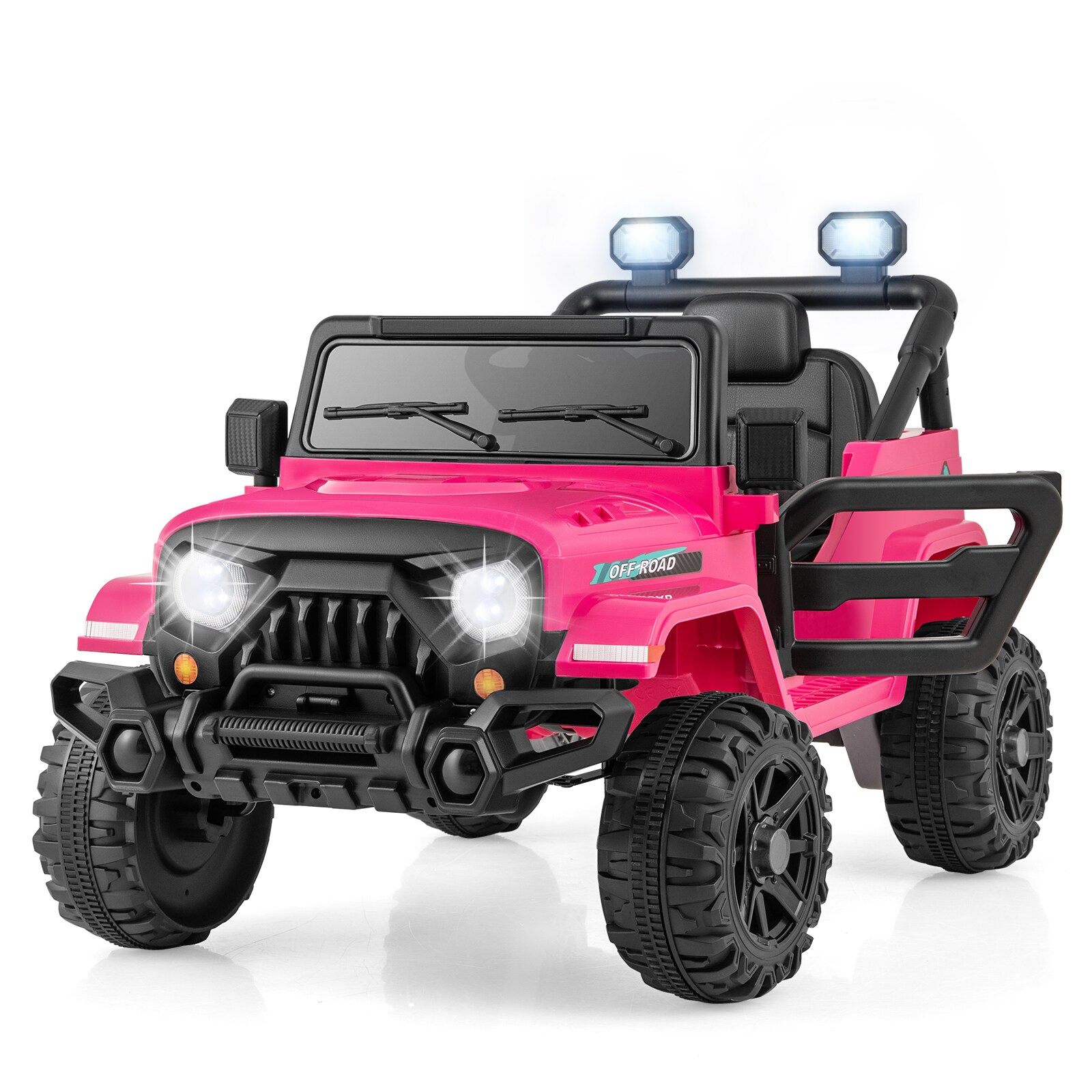 COSTWAY 12V Kids Battery Powered Toy Vehicle Ride Pink - Tesco Groceries