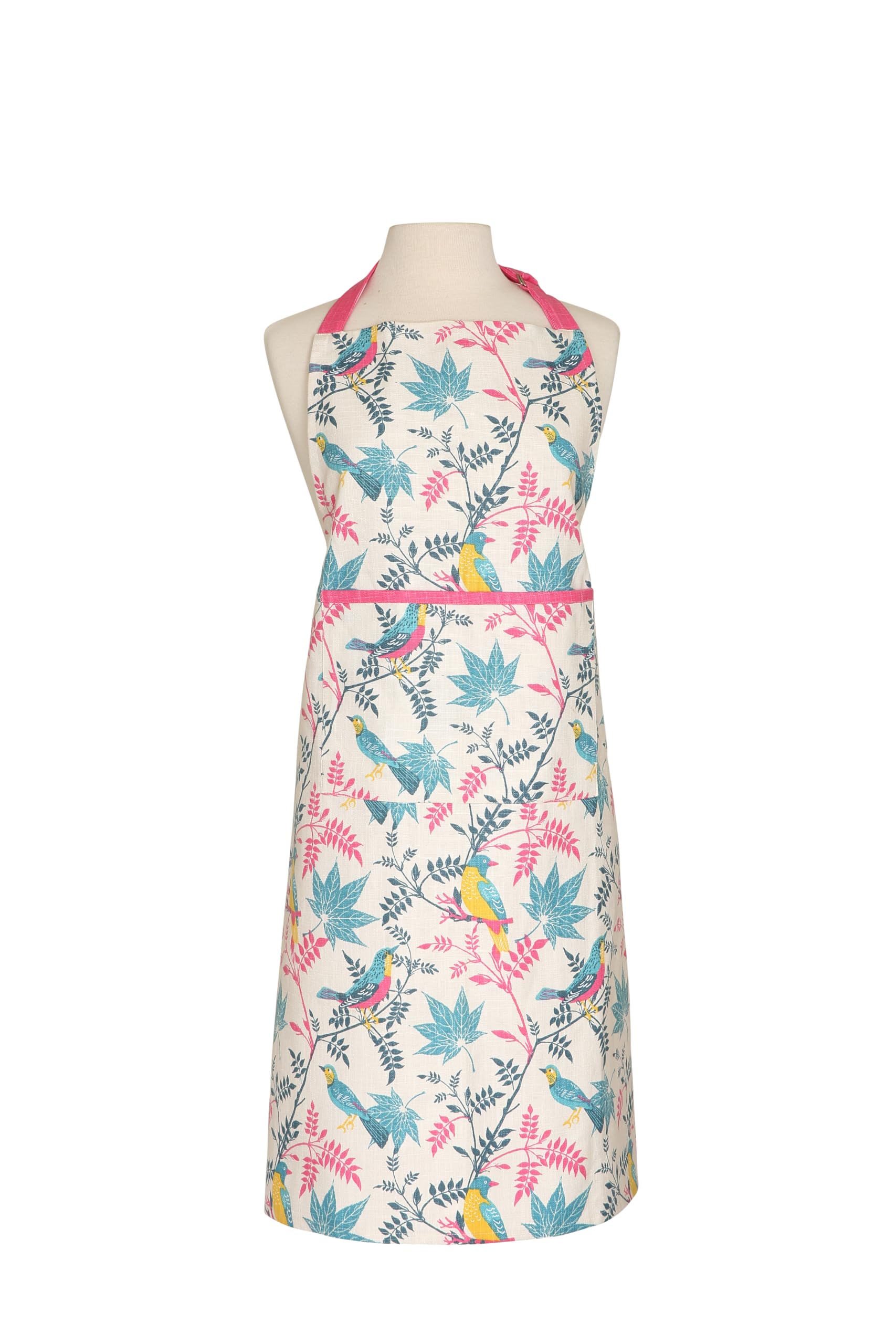 Birds Organic Cotton Adult Apron - Stone - Tesco Groceries