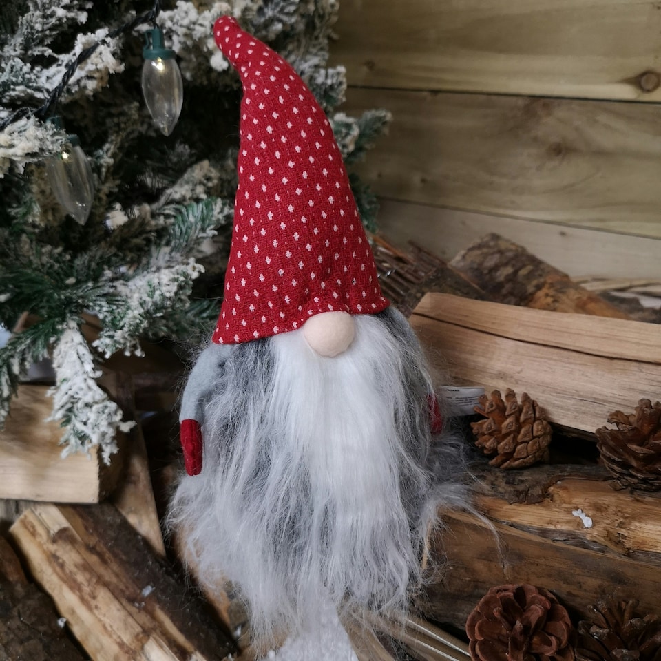 34cm Festive Gonk Cuddly Santa Indoor Christmas Plush Decoration in ...