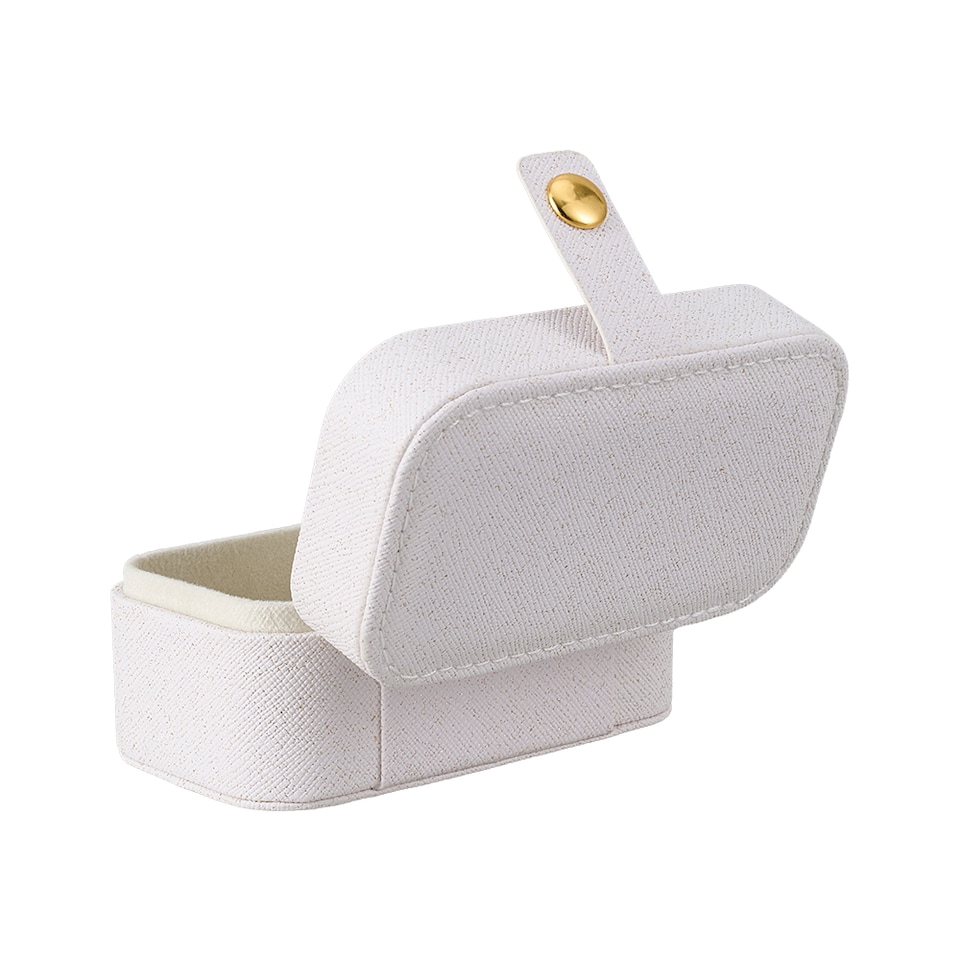 Living and Home Portable Mini Jewelry Box Organizer-White | White ...