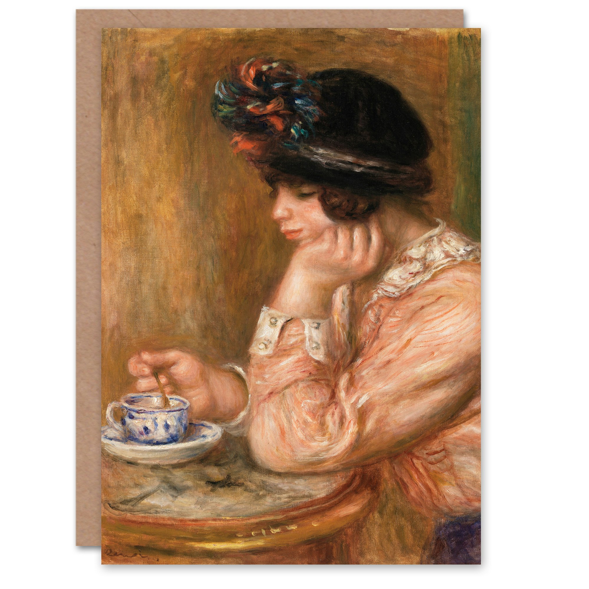 Pierre Auguste Renoir Art Card Cup of Chocolate - Tesco Groceries