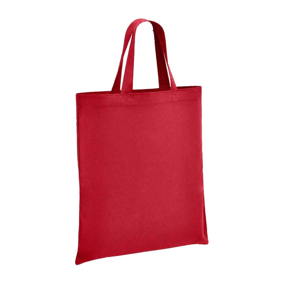 Brand Lab Cotton Short Handle Shopper Bag - Red - One Size | Red ...