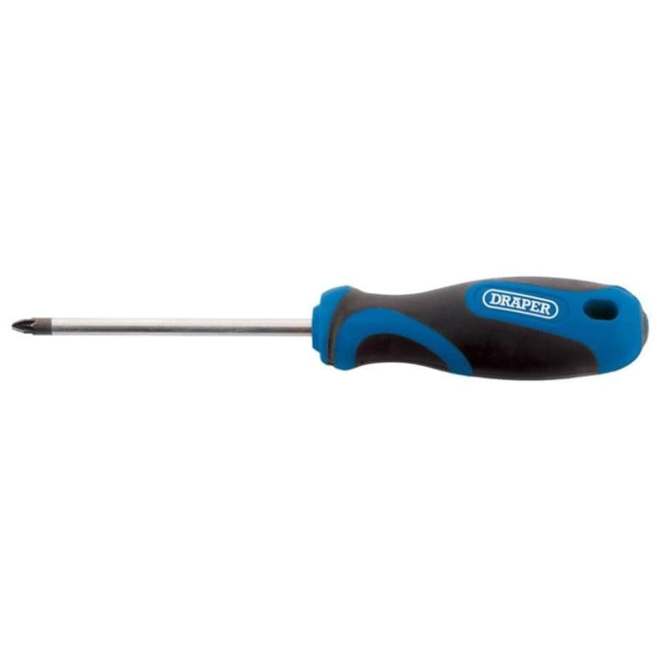 Draper Pozi Screwdriver - Silver/Blue/Black - 75mm - Tesco Groceries