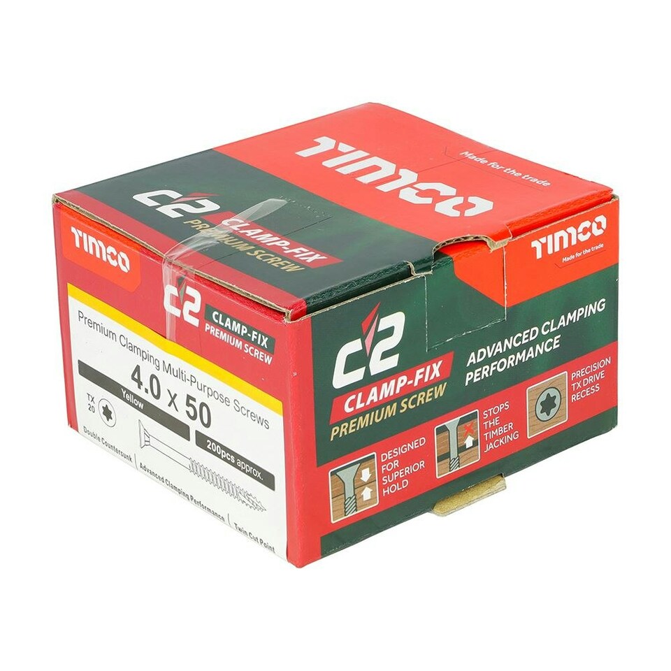 Timco - C2 Clamp-Fix Multi-Purpose Premium Screws - TX - Double ...