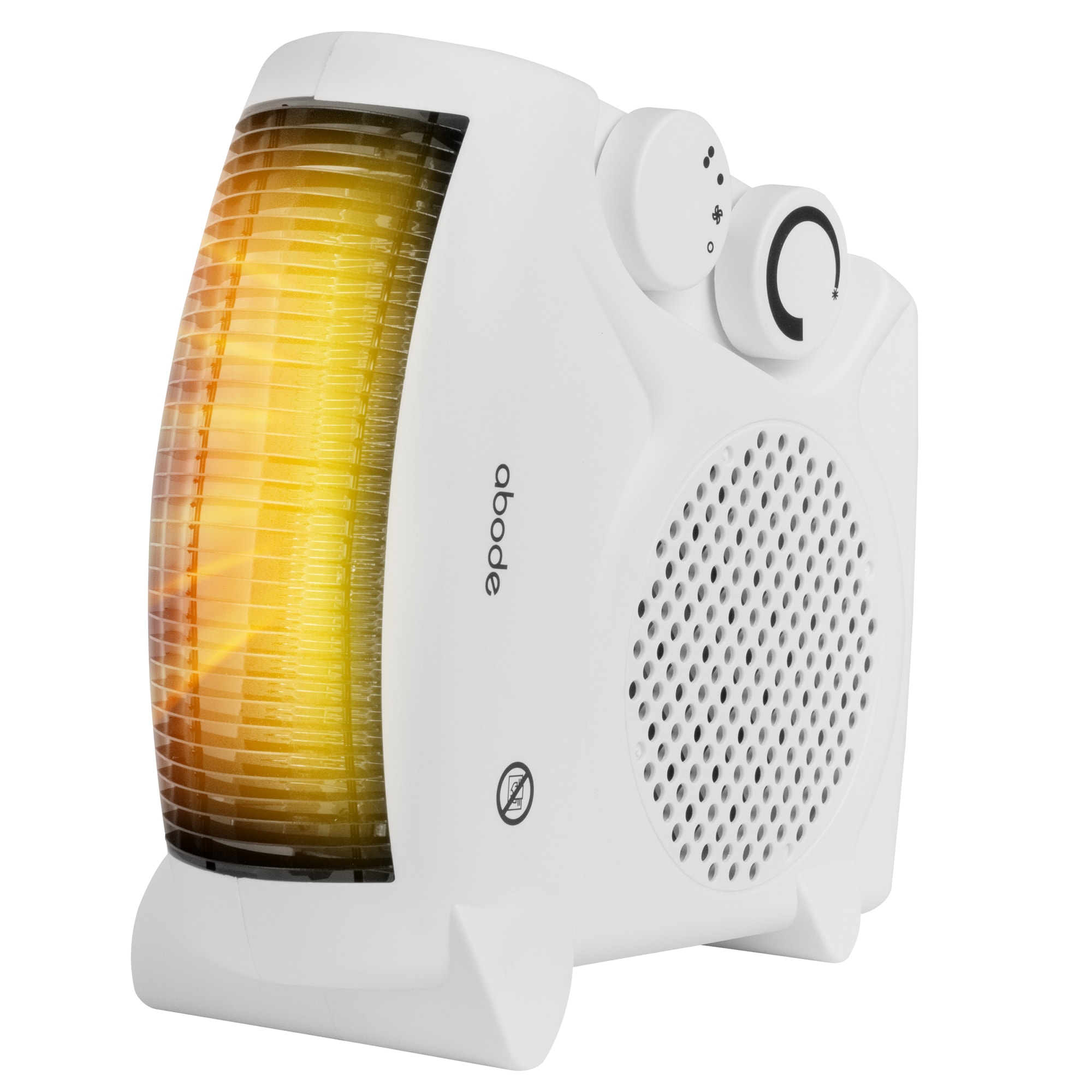 Abode AFH1001 Electric Heater White 2000W Cooling Fan Mode with 2 Heat ...