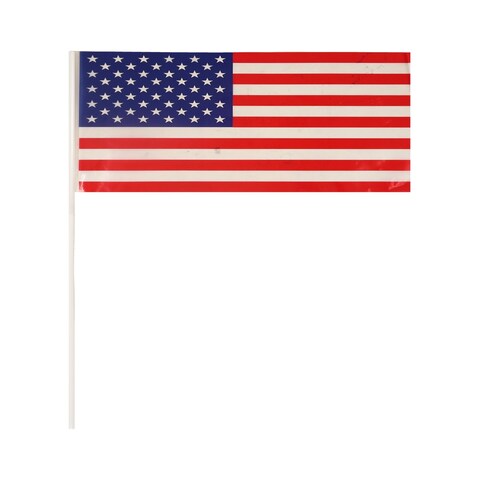 USA Pvc Hand Flag with 40cm Stick - Tesco Groceries