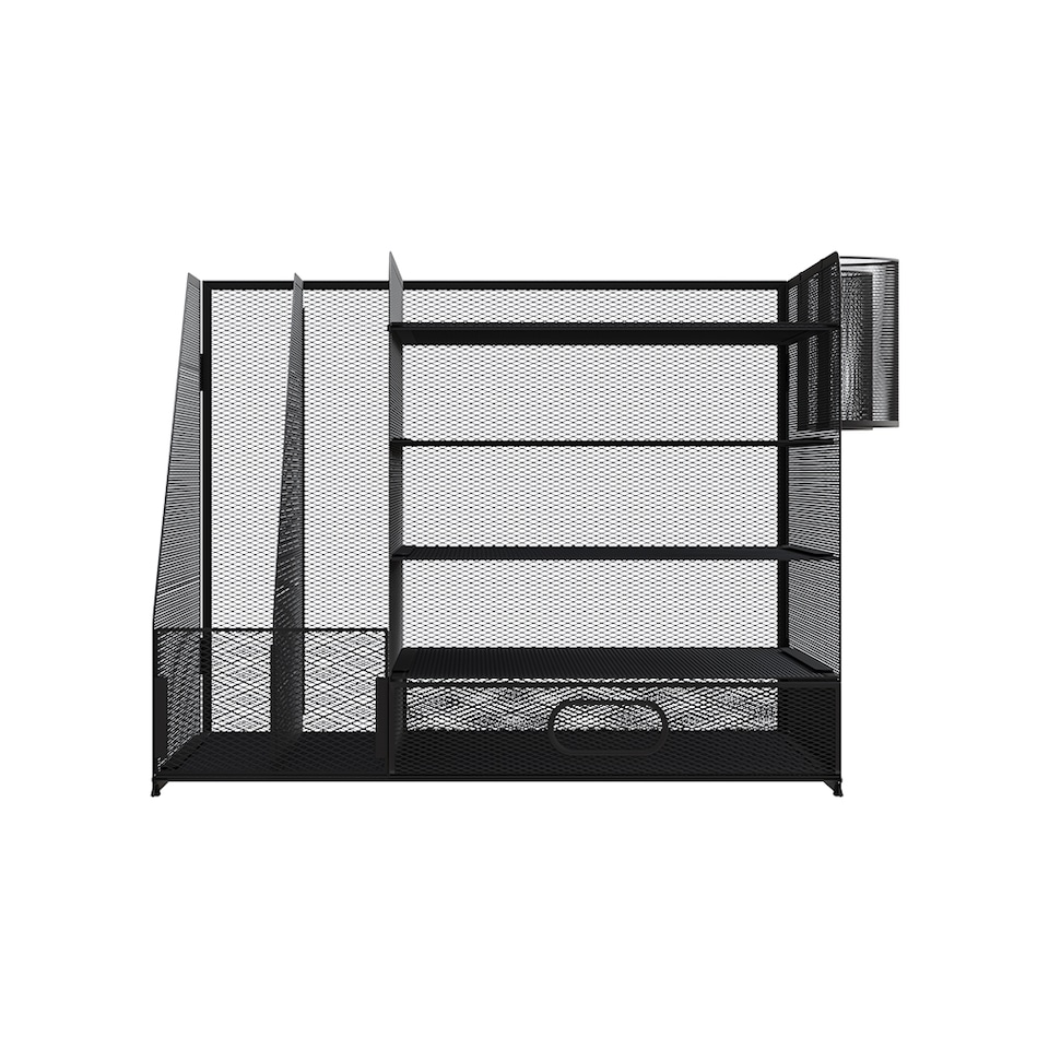 Living and Home 5-Tier Multifunctional Desktop Organizer with Vertical ...