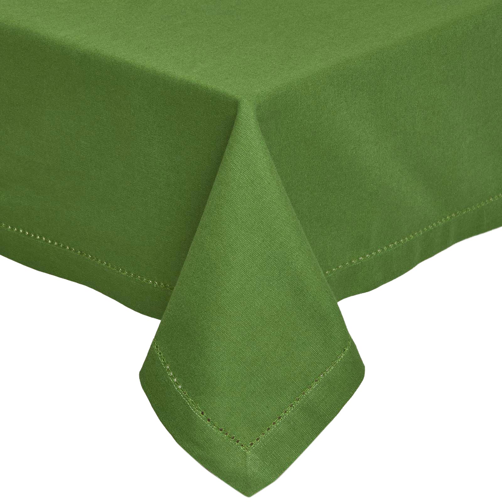 Homescapes Dark Olive Tablecloth - 137 x 228 cm | Green | Dark Olive ...