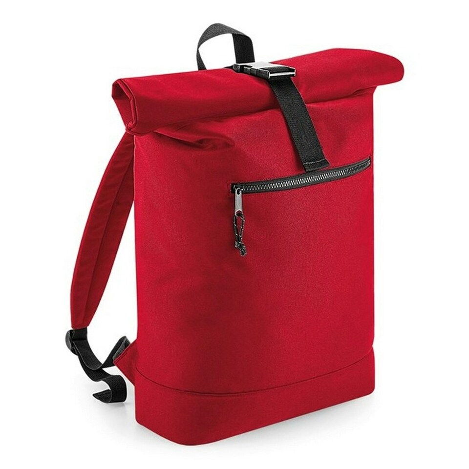 Bagbase Rolled Top Recycled Backpack - Red - One Size - Tesco Groceries