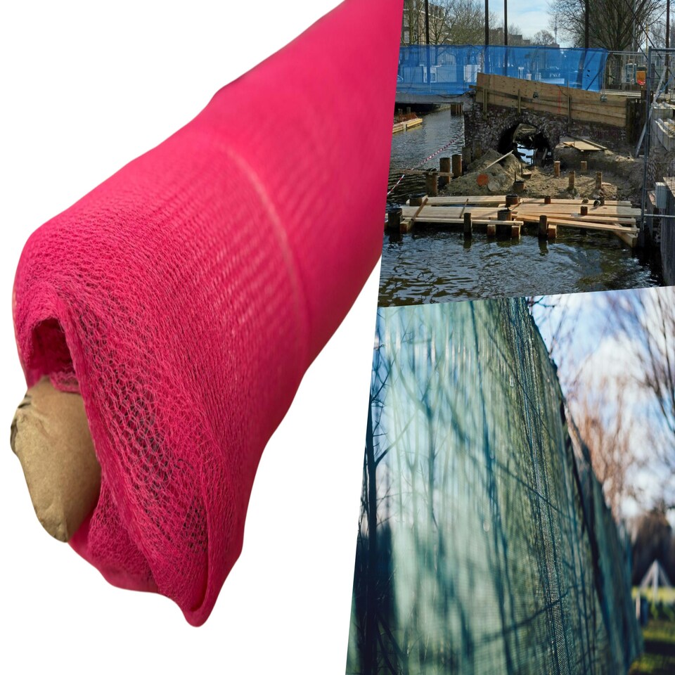 Pegdev Pink Temporary Fencing, Heavy Duty UV Stabilised Polyethylene ...