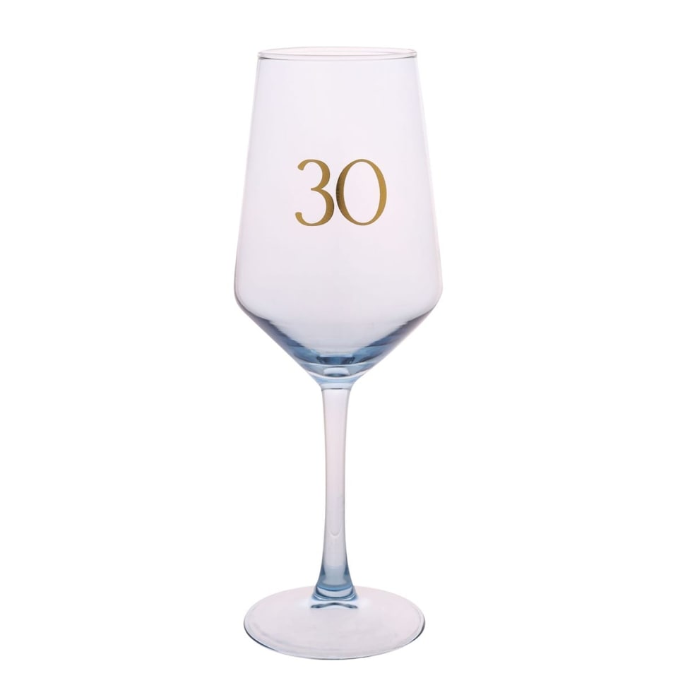 Confetti Design 30th Birthday Wine Glass in Gift Box - Tesco Groceries