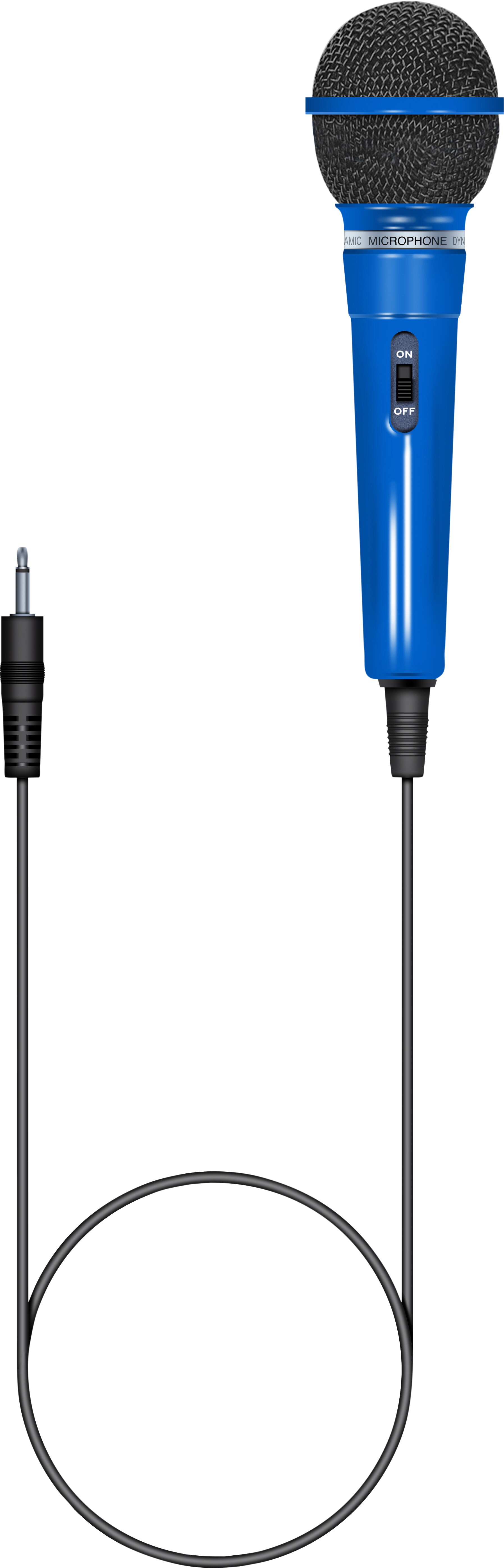 Blue Plastic Microphone 3.5mm - Tesco Groceries