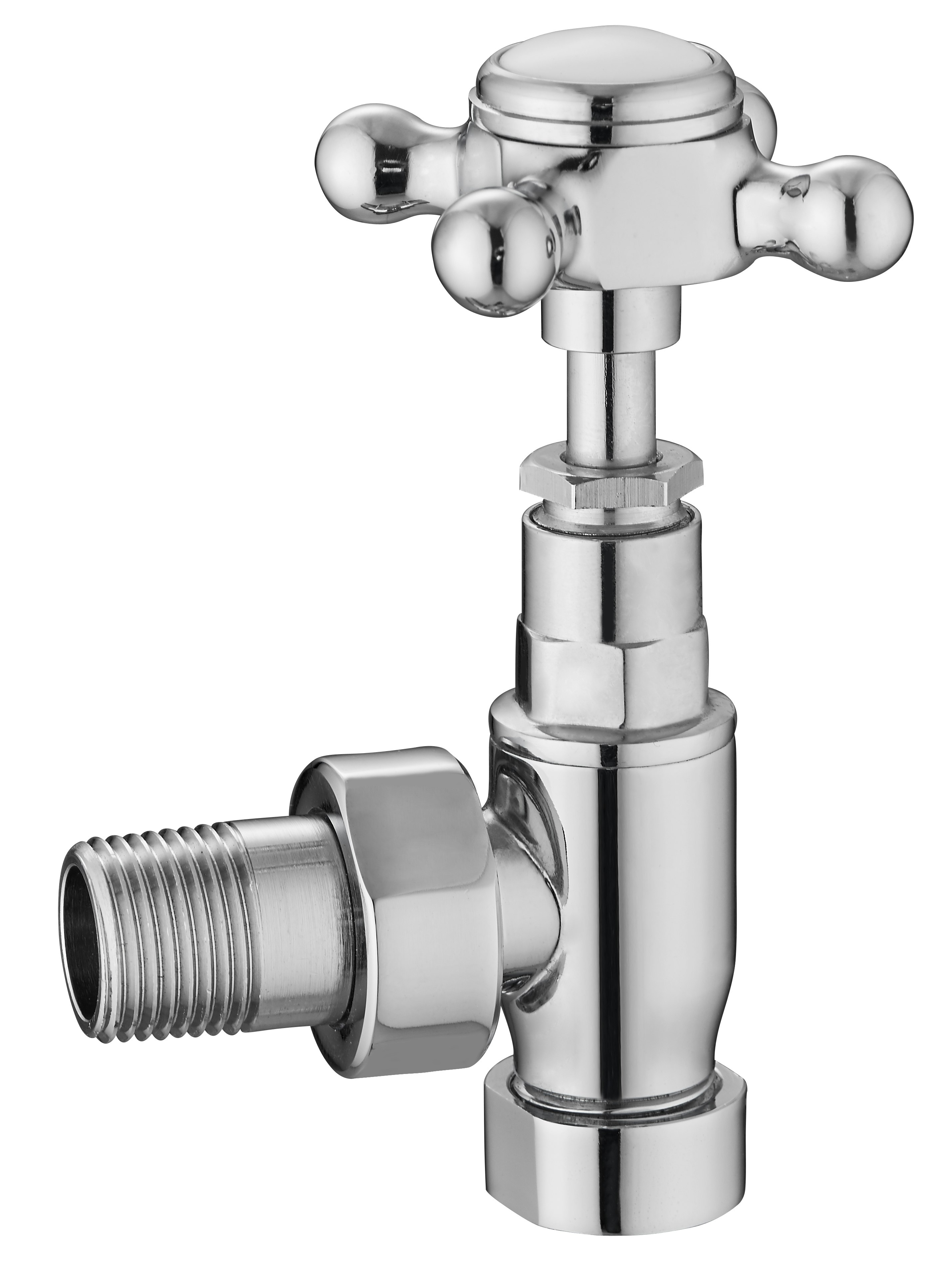 Heating Accessories Angled Radiator Valve Pack (Pairs), Chrome - Tesco ...