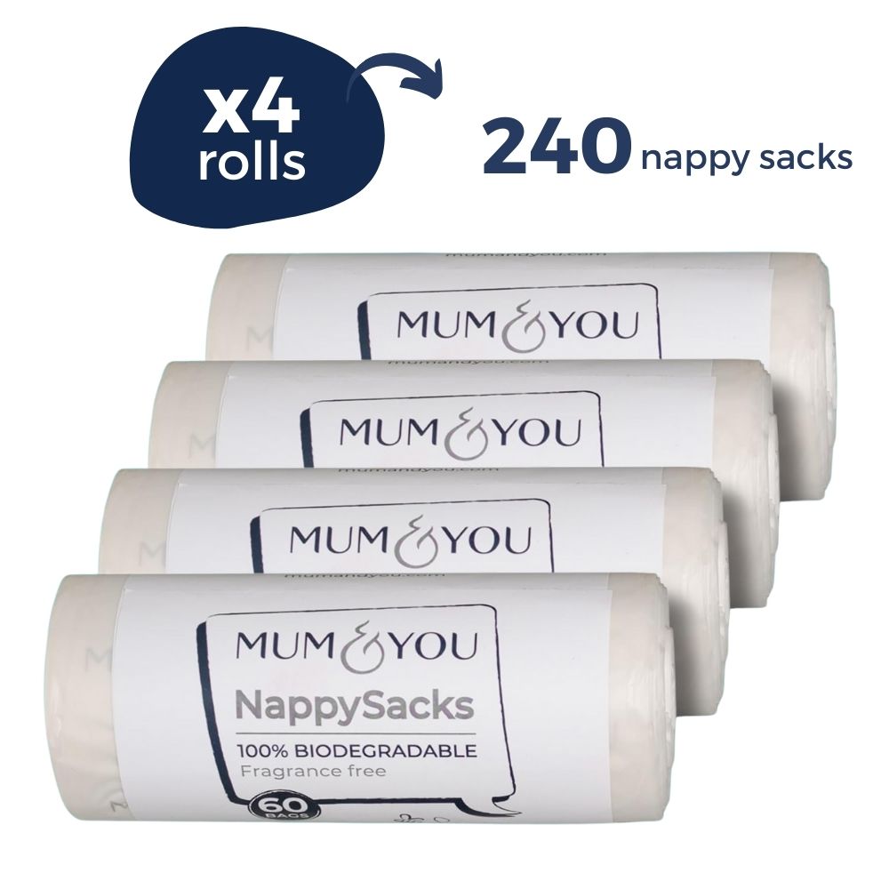 Nappy Sacks 60 roll 4PACK - Tesco Groceries