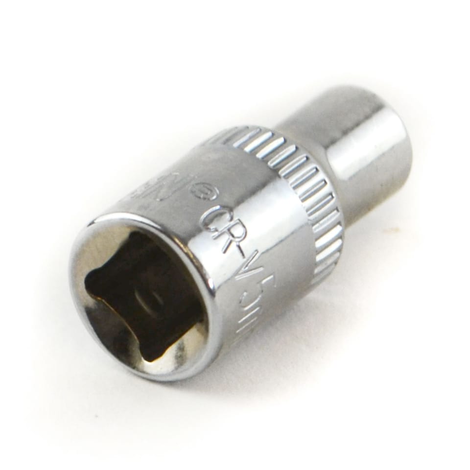 5mm 1/4" Drive Shallow Metric Socket Single Hex / 6 sided Bergen ...