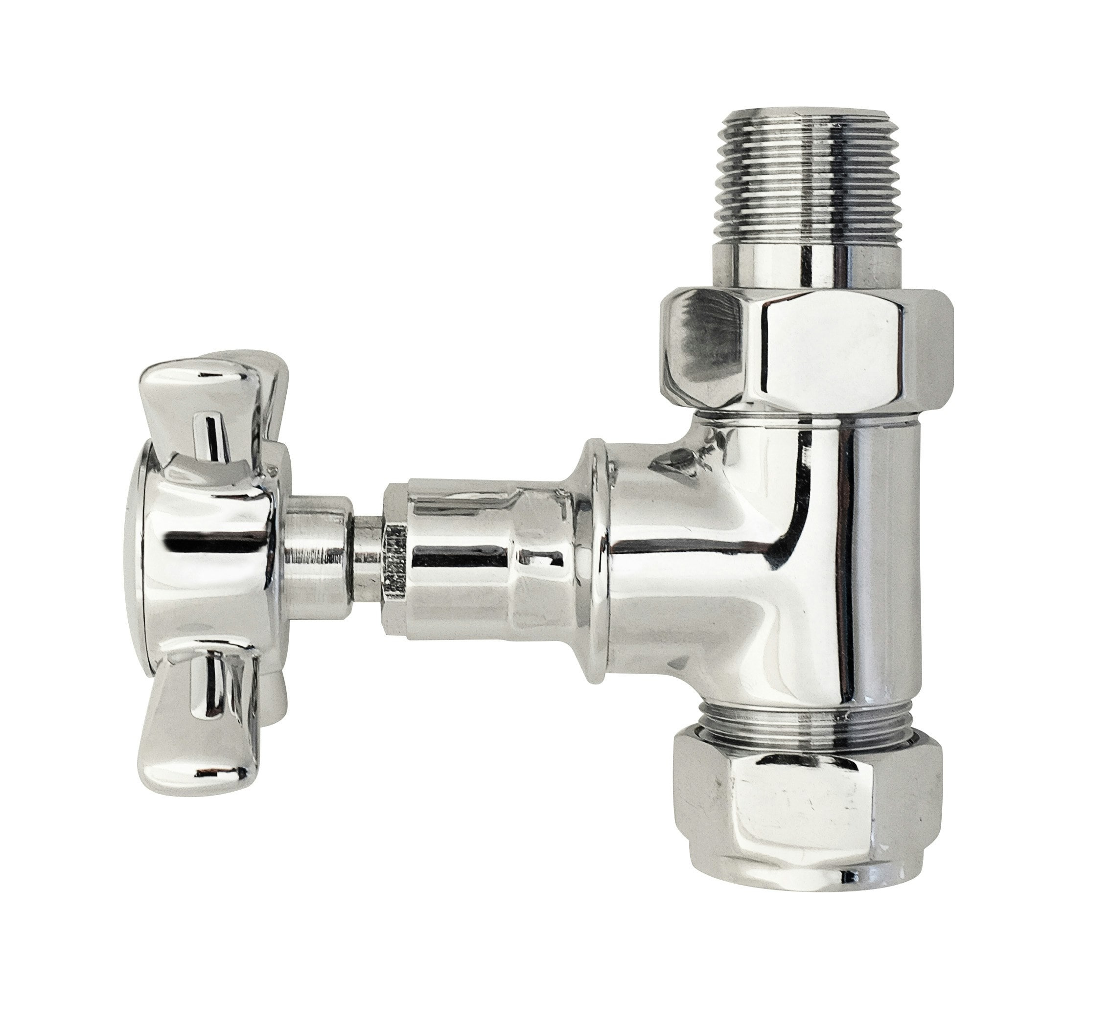 Heating Crosshead Angled Radiator Valve Pack (Pairs), Chrome - Tesco ...