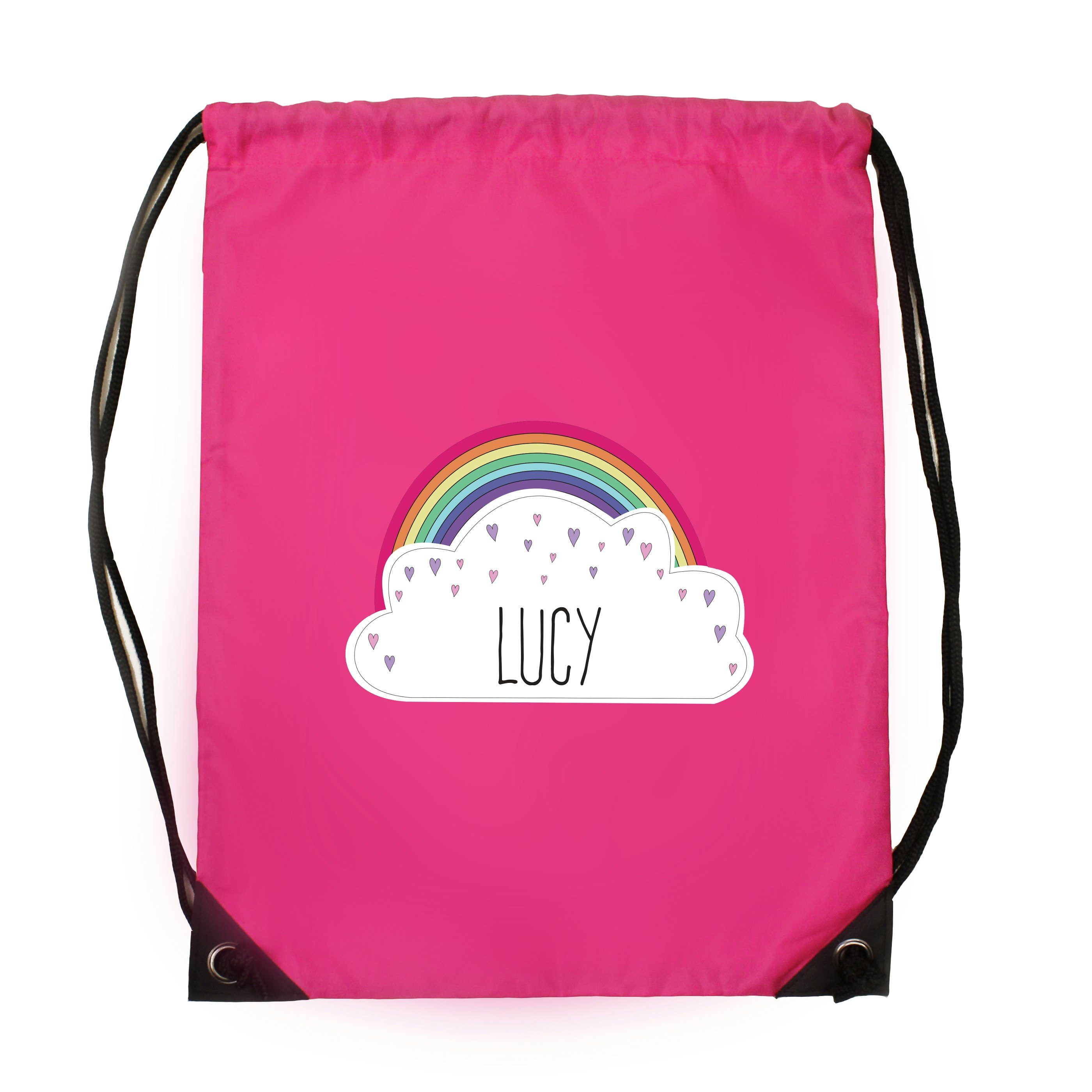 Personalised Rainbow Pink Kit Bag | Pink - Tesco Groceries