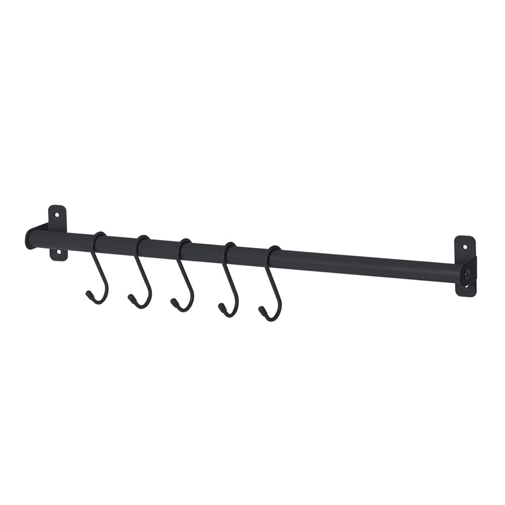 50cm Wall Mounted Rail Black - Tesco Groceries
