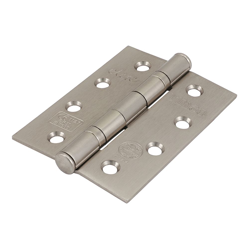 Timco - Grade 11 Fire Door Hinges - Satin Nickel (Size 102 x 76 x 2.6 ...