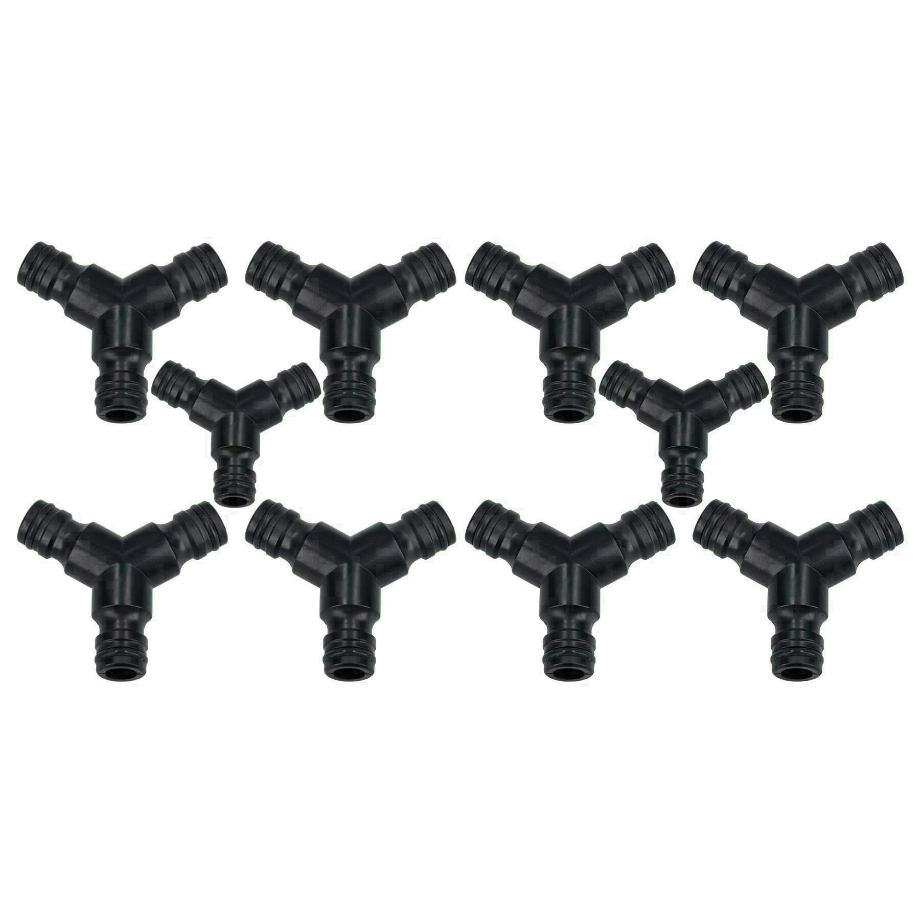 3 Way Garden Hose Pipe Coupler Connector Joiner Watering Water Pipes ...