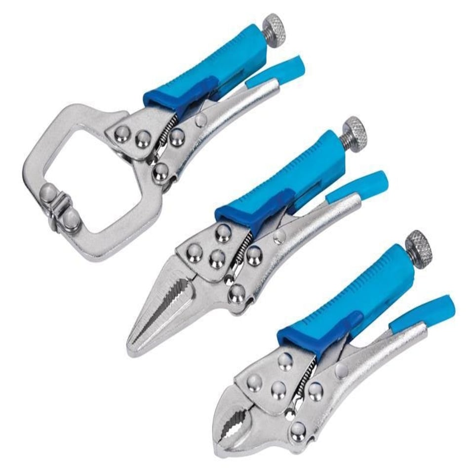 Bluespot Tools Mini Locking Plier Set 3 Piece - Tesco Groceries