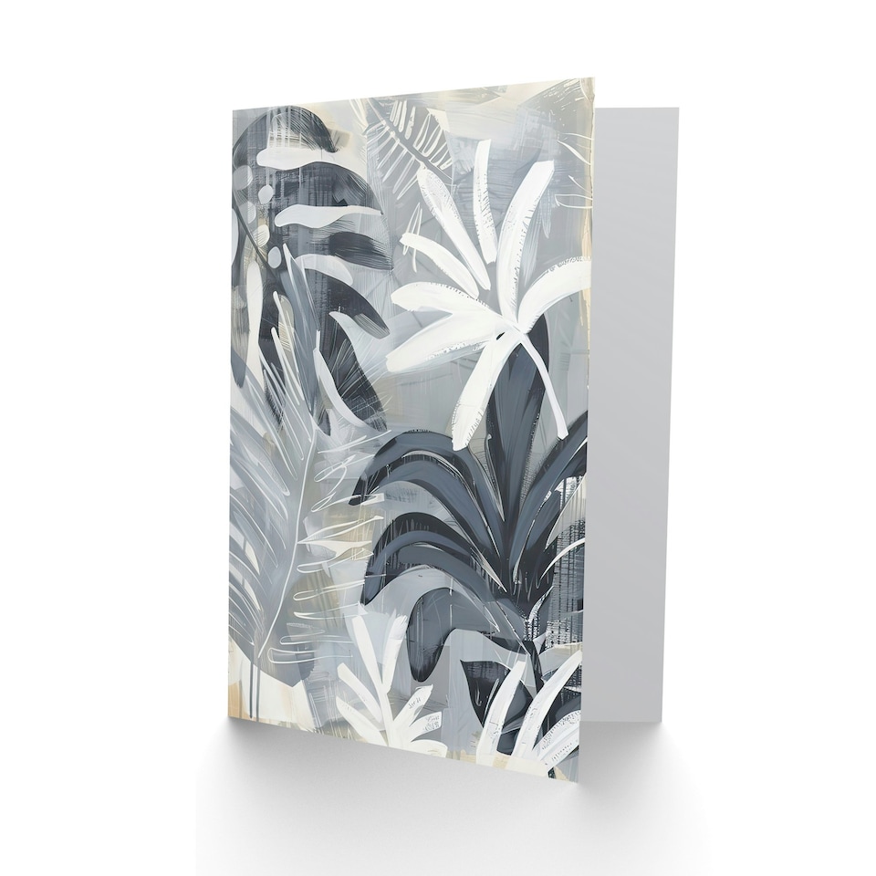 Abstract Monstera Plant Lover Leaves Woman Her Birthday Card - Tesco ...