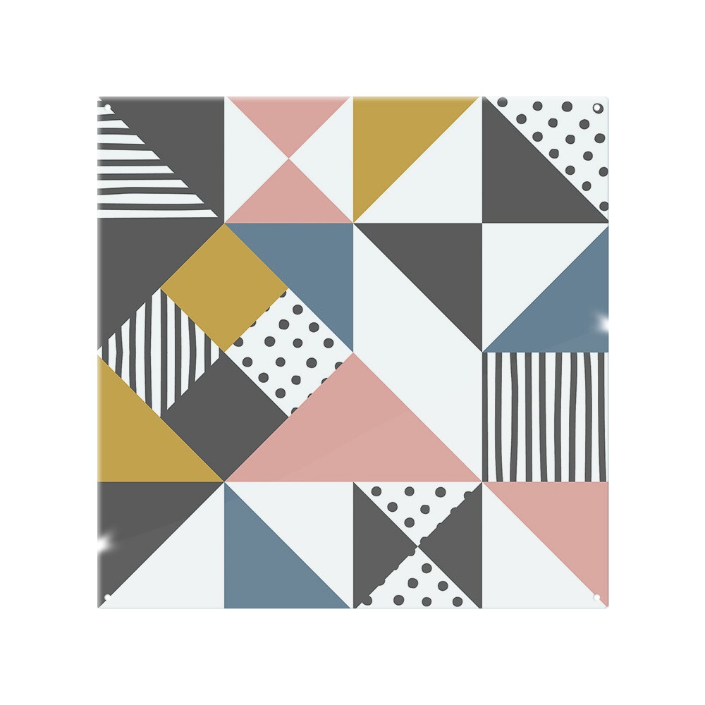 Coloured Geometric Pattern Splash Back | White - Tesco Groceries