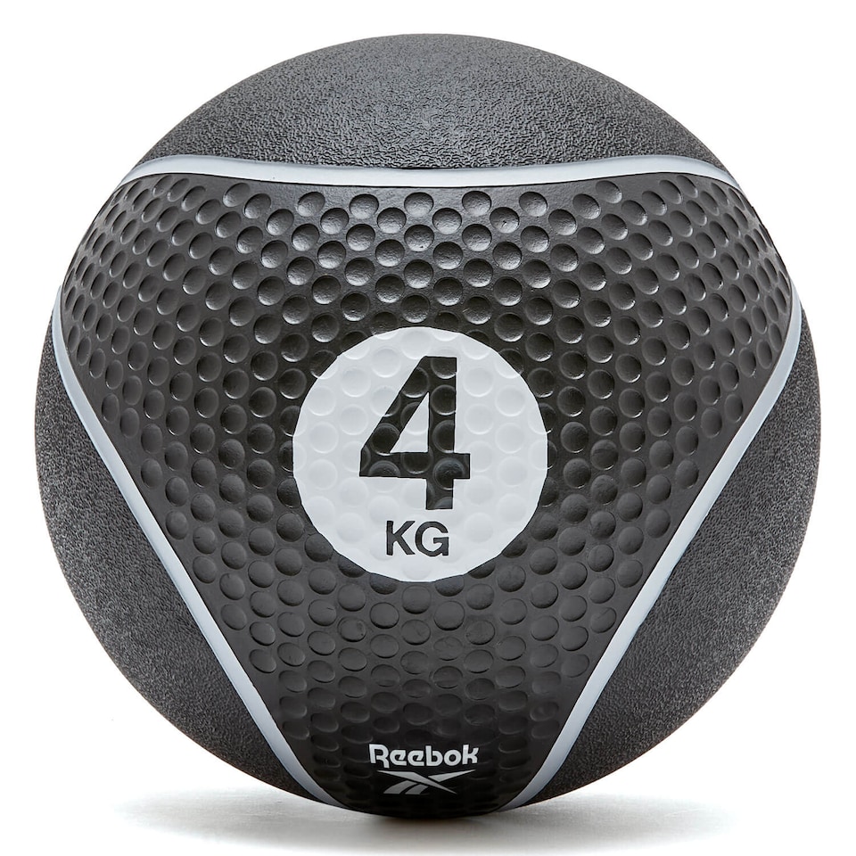Reebok 4kg Medicine Ball, 19 cm Dual-Textured Fitness Ball | Multi | 19 ...