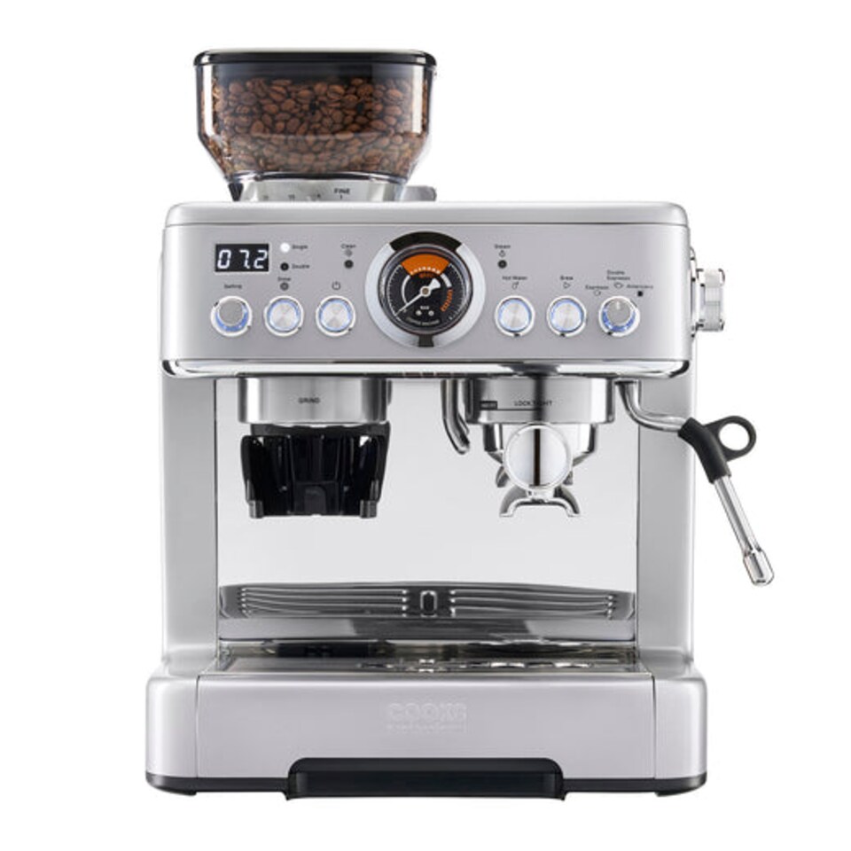 Cooks Professional Bean-To-Cup Espresso Coffee Machine with Grinder ...