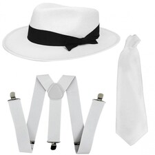 Smooth Criminal Set White | One Size - Tesco Groceries